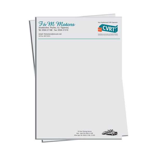 Letterheads A5 (148mmx210mm) | Top Signage