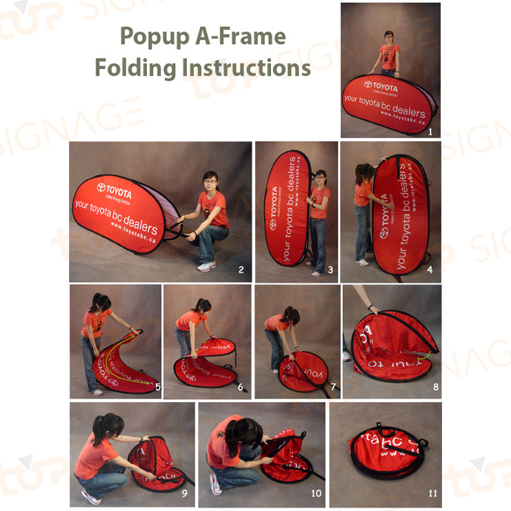 Pop Up A Frame Vertical | Top Signage