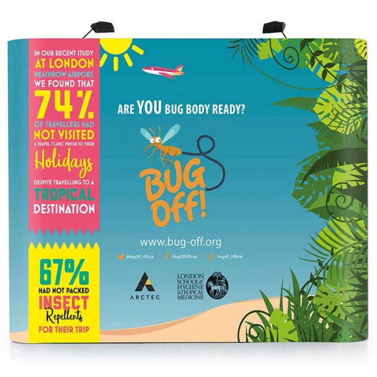 Pop Up Wall Straight 10ft PS34(H2200mm x W3520mm) | Top Signage