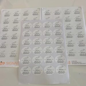 Circel Custom Labels Stickers | Top Signage